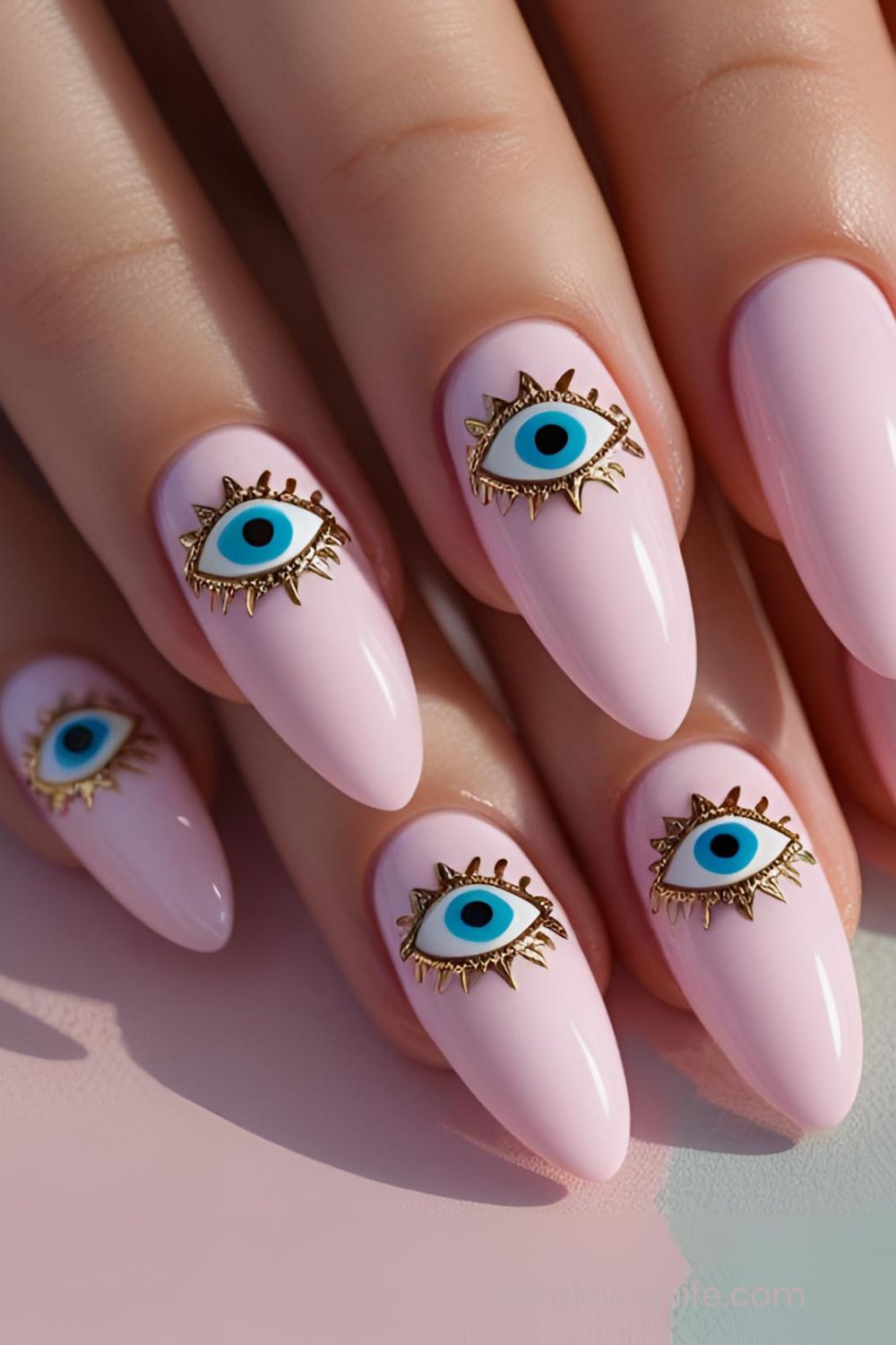 20+ Evil Eye Nails To Manifest Good Vibes